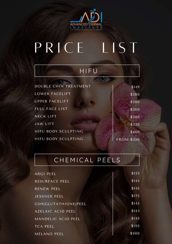 Price Plan - Advanced Dermal Institute